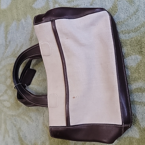 Coach | Bags | Coach Fabric And Leather Small Tote | Poshmark